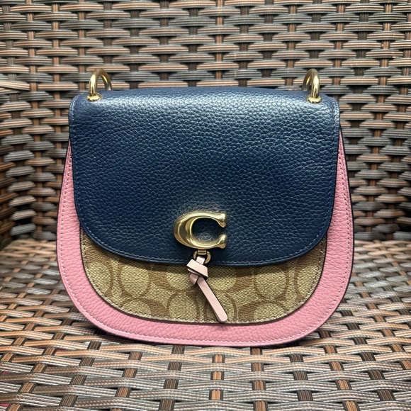 Coach | Bags | Coach Remi Saddle Bag In Colorblock Signature Canvas 236 ...